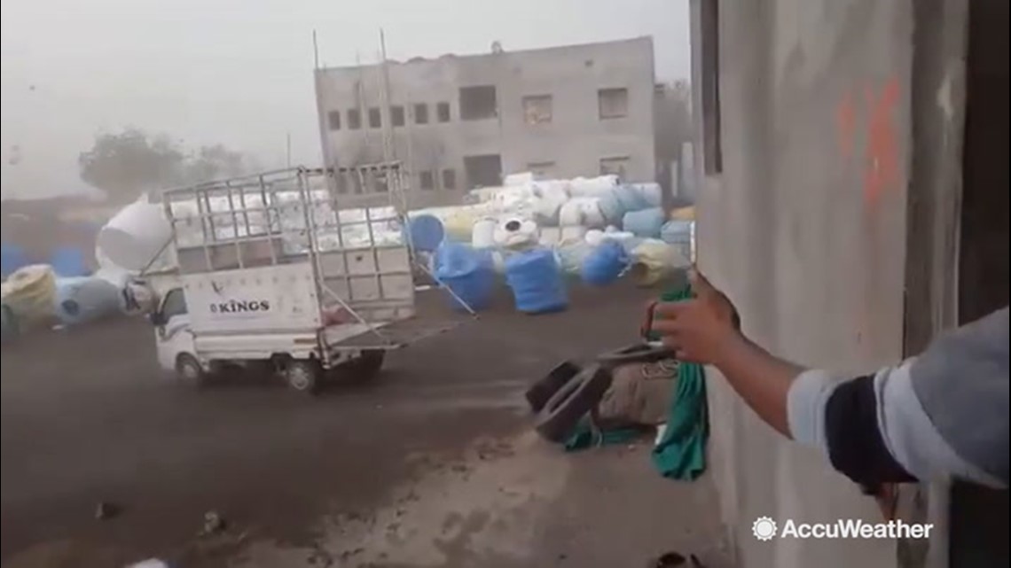 Cyclone Vayu's winds send heavy water tanks flying like balloons | ktvb.com