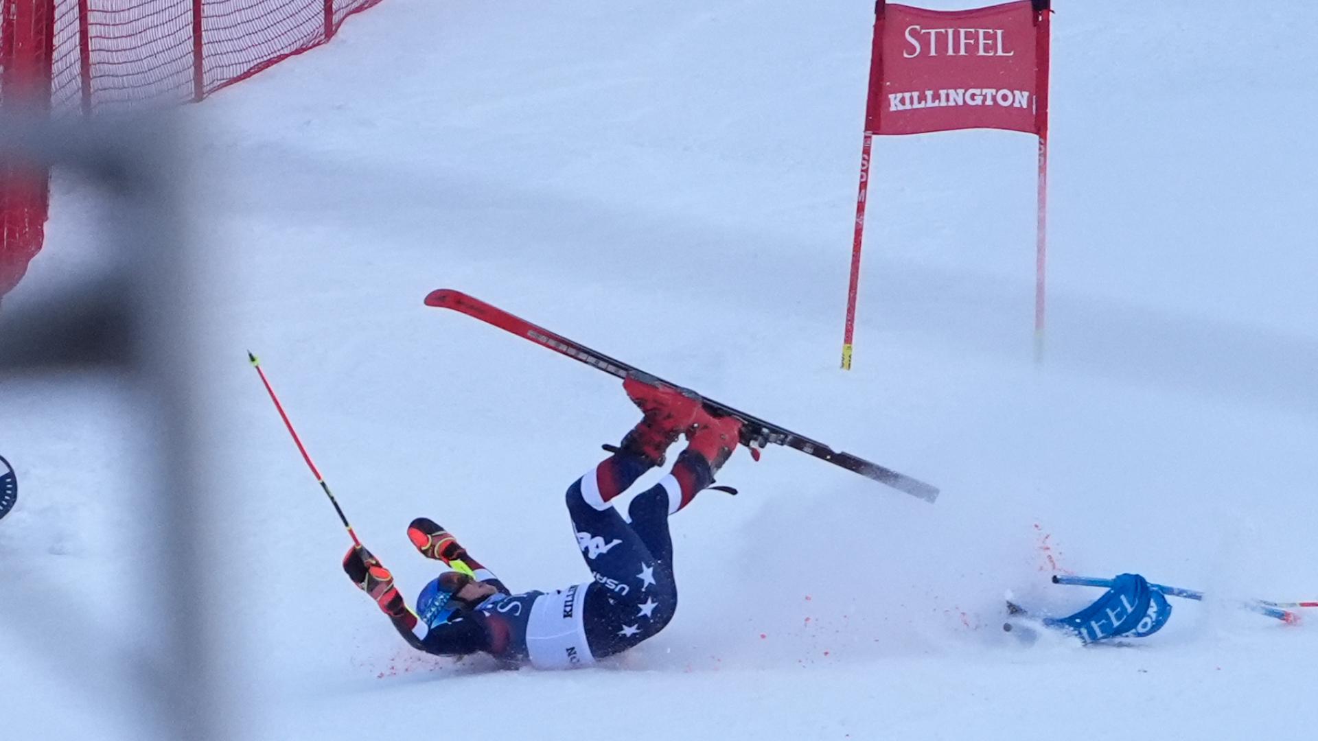 Mikaela Shiffrin crashes during final World Cup giant slalom run | ktvb.com