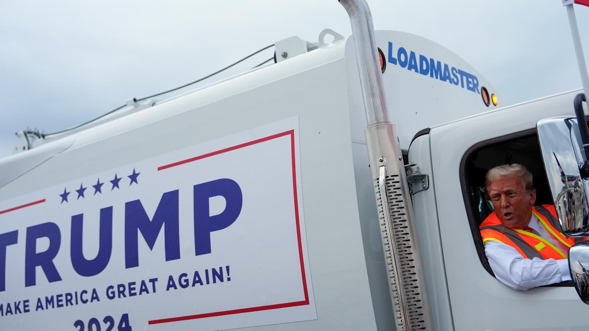 Why did Donald Trump ride a garbage truck? | ktvb.com