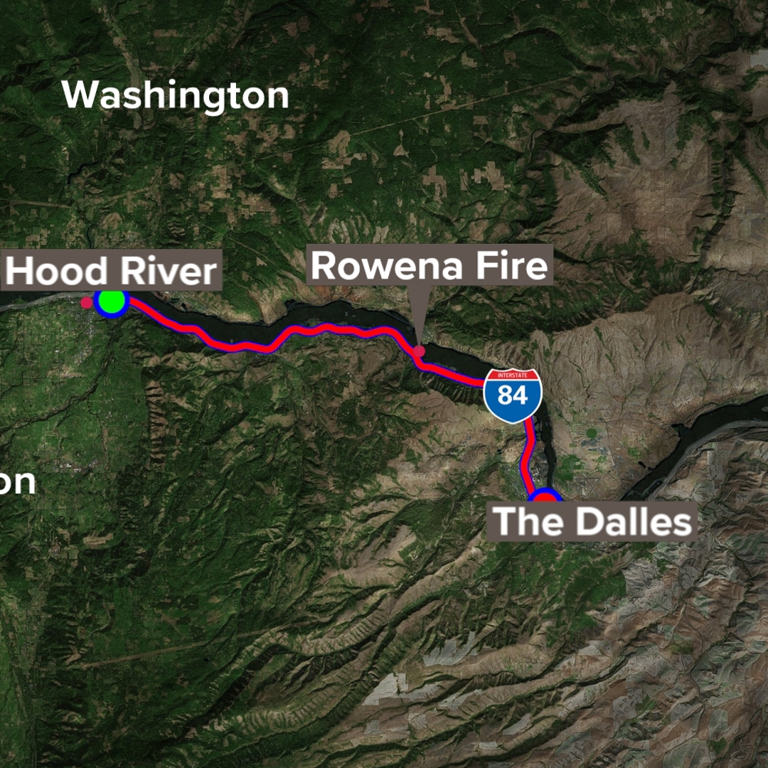 Evacuations issued for parts of The Dalles due to Rowena Wildfire ...