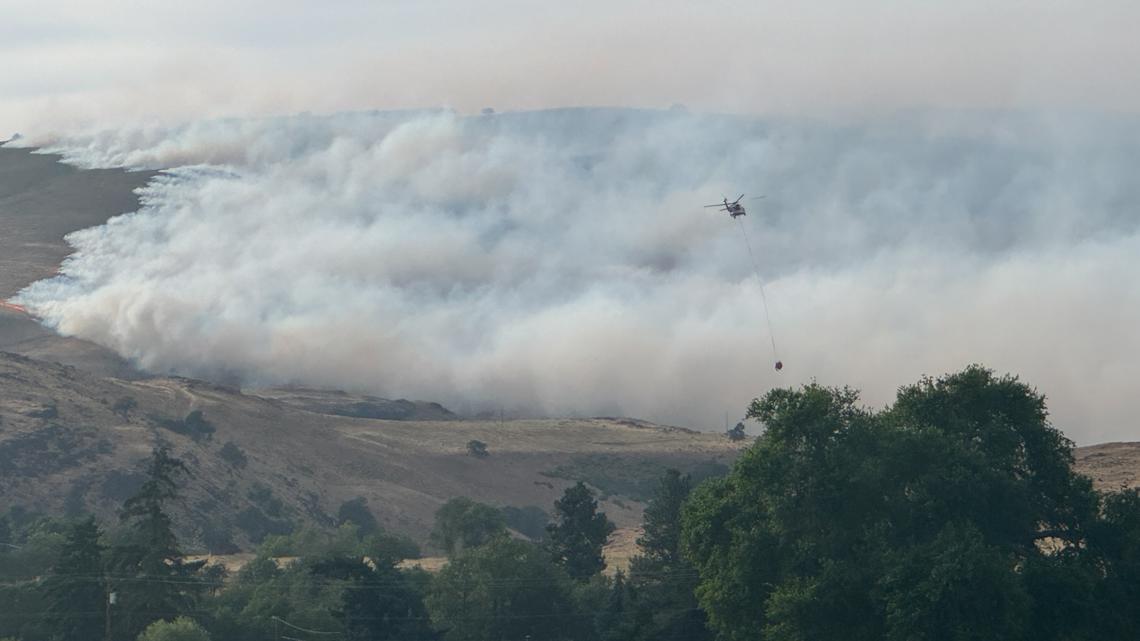 Evacuations issued for parts of The Dalles due to Rowena Wildfire ...