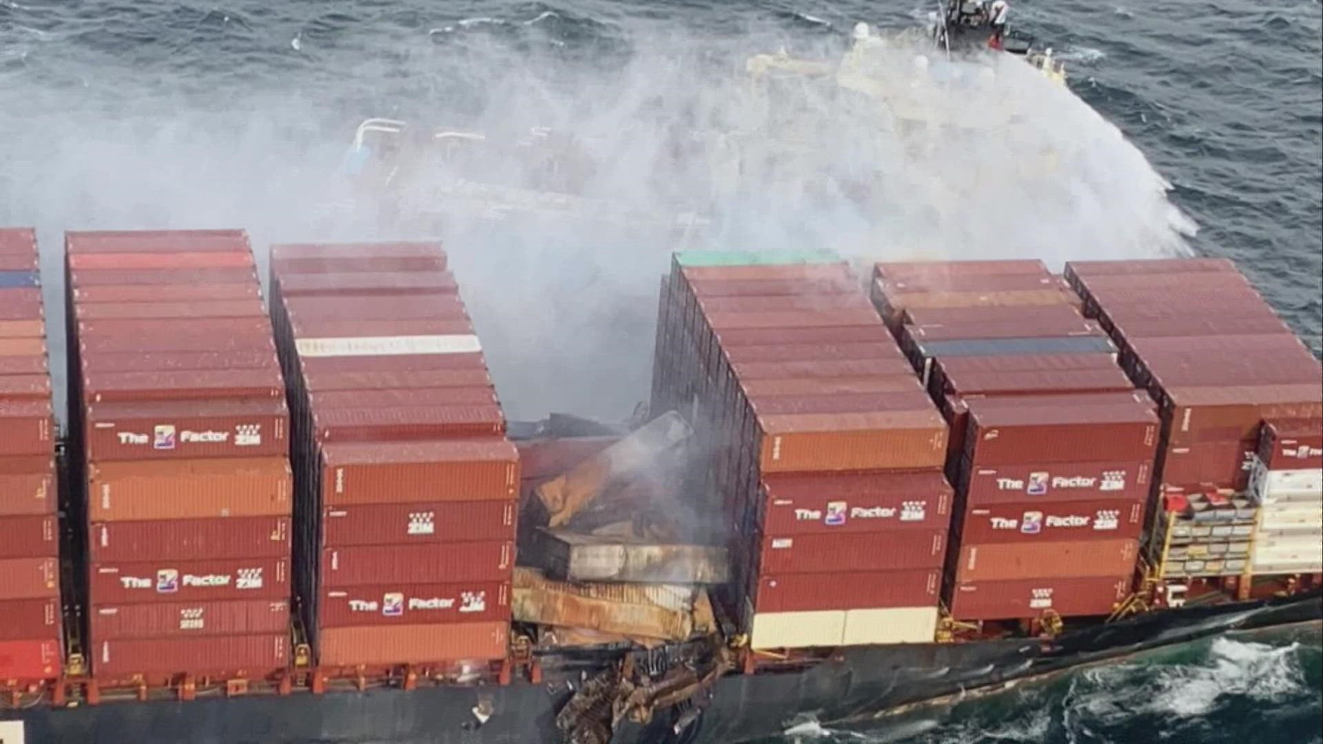 More than 100 shipping containers now believed lost at sea off the ...