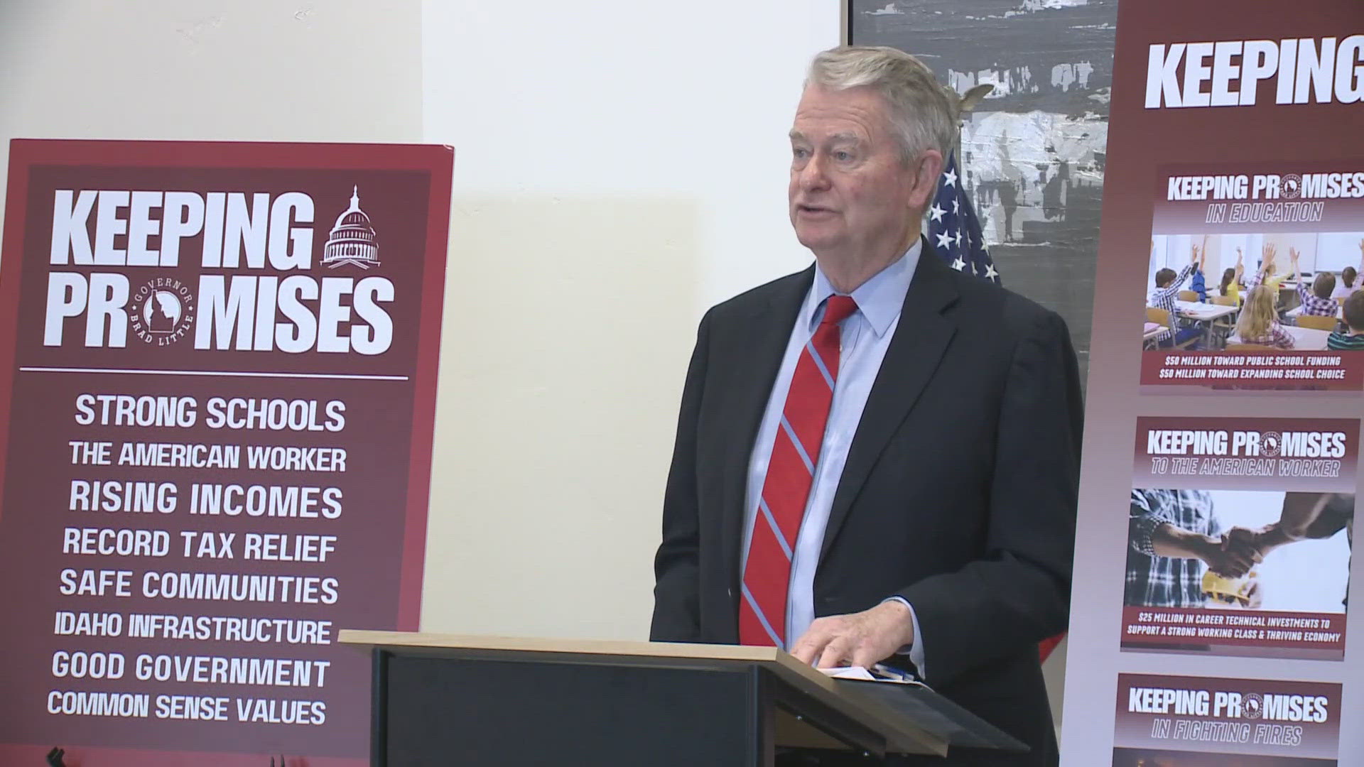 Idaho Governor Little highlights 2025 legislative priorities in Hayden ...