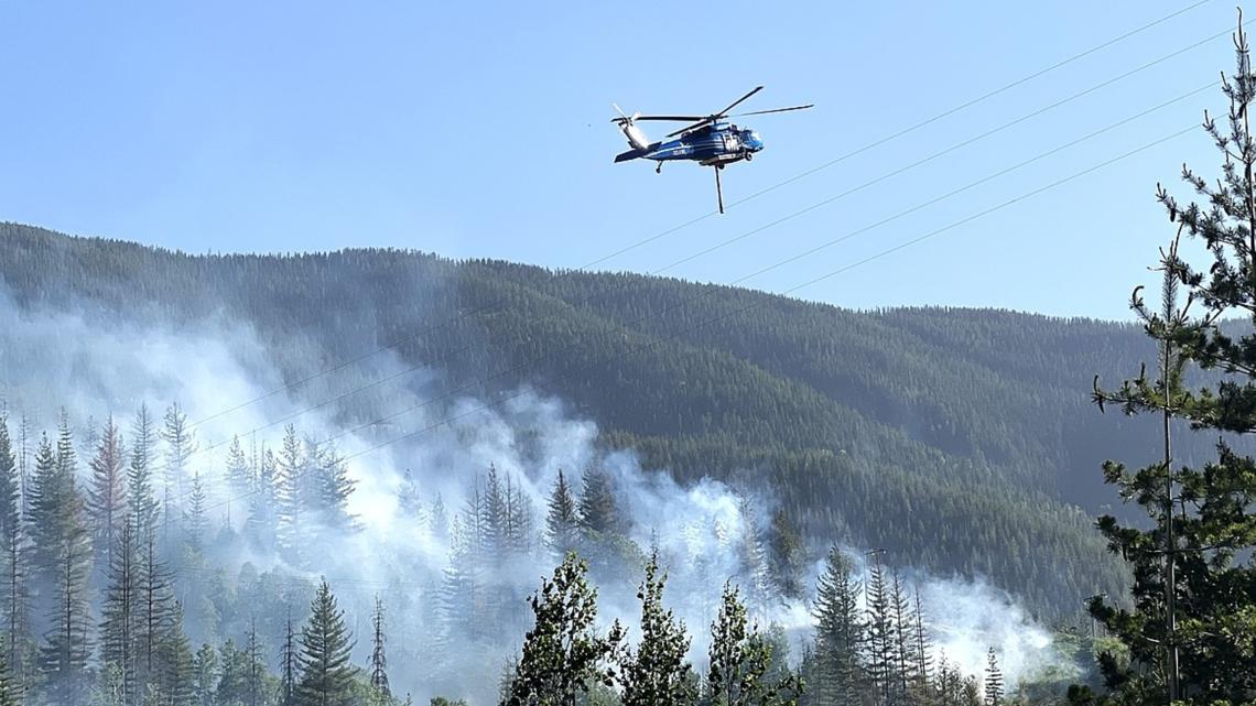 Evacuations in place for Gold Run Fire burning near Kellogg | ktvb.com