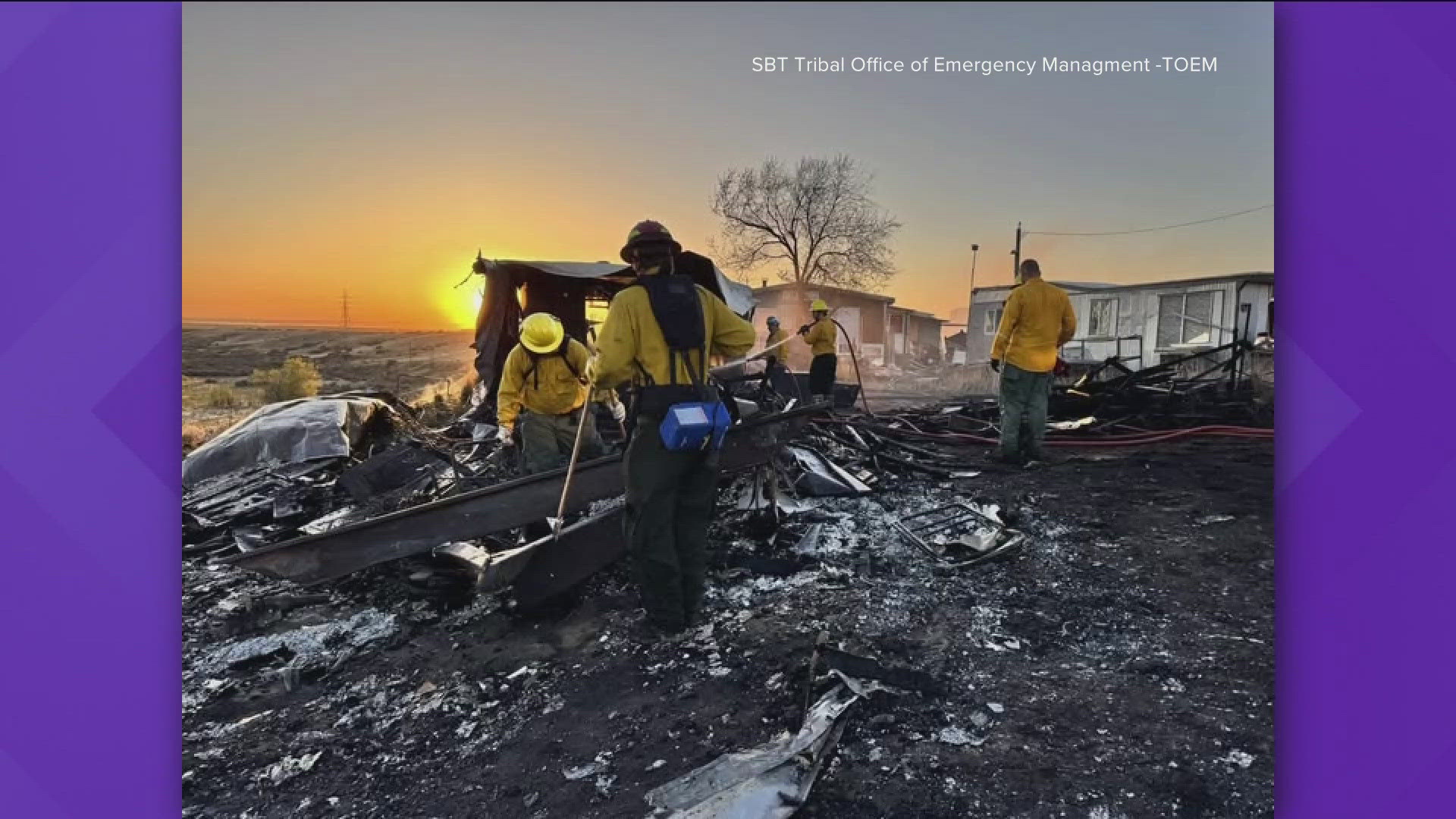 Fire hits Fort Hall Reservation: 1 home destroyed, 5 acres burn | ktvb.com