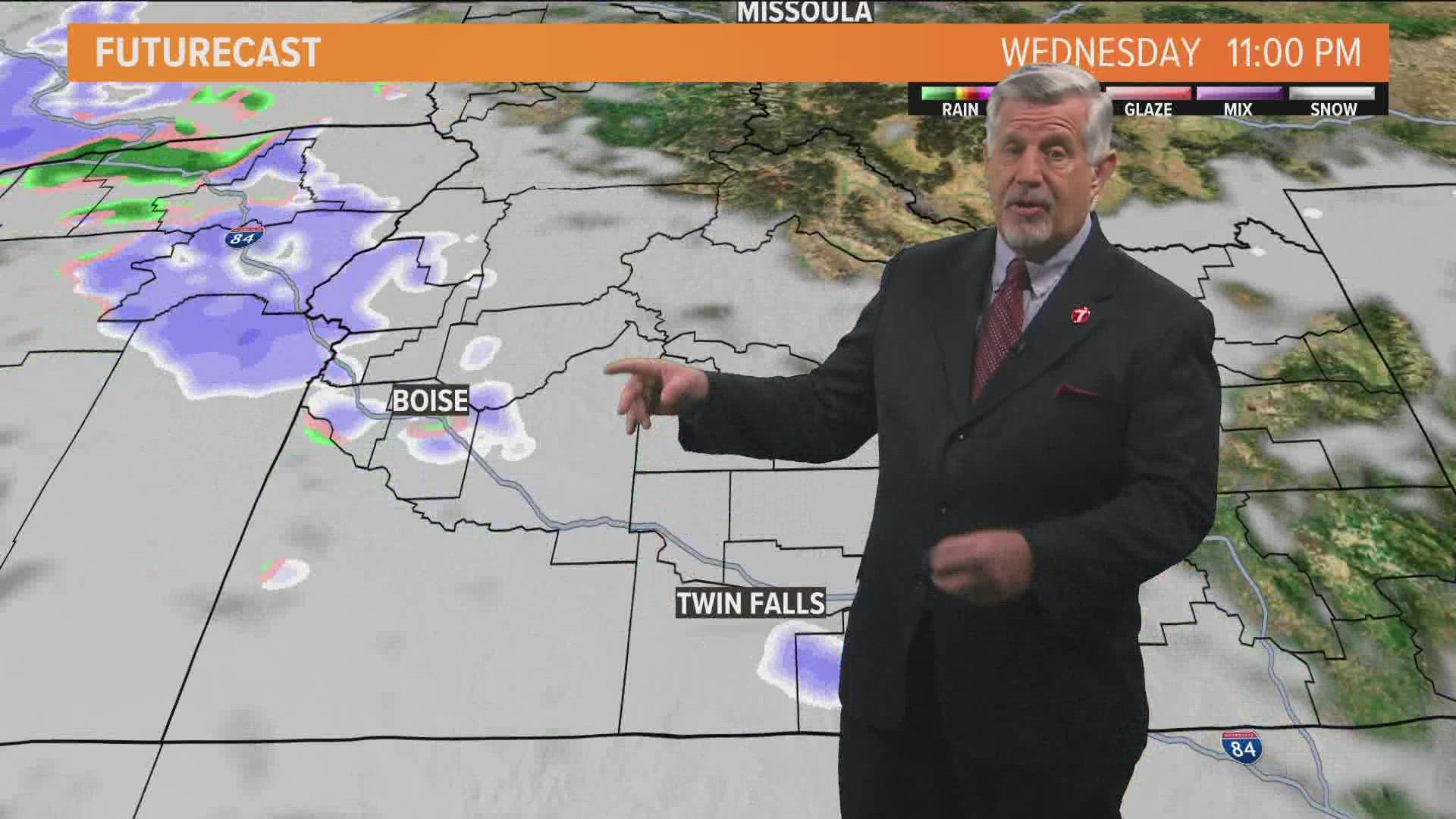 Dry but cold Tuesday; snow, rain next few days | ktvb.com