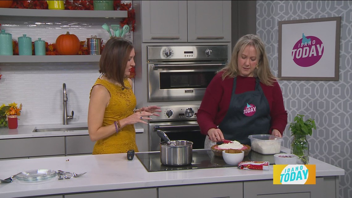 Cranberry Mousse Pie with Biscoff Cookie Crust with Angie the Pie Lady ...