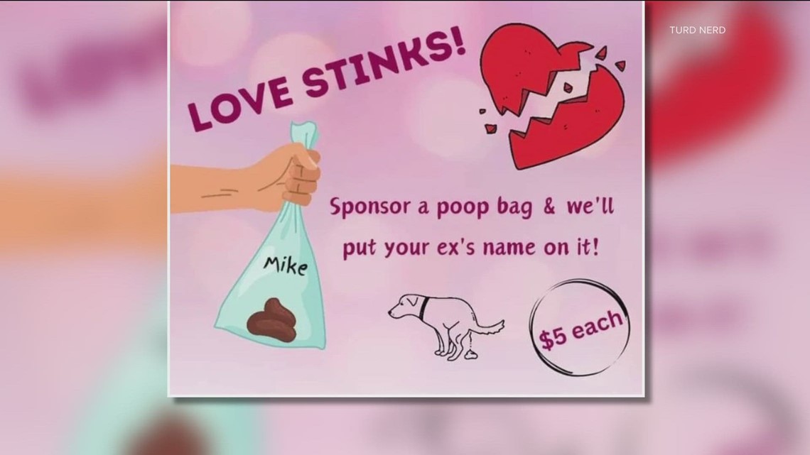 Love stinks! Turd Nerd to put your ex's name on a bag of dog poop ...