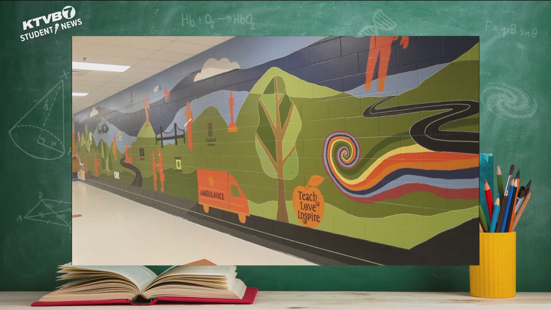 KTVB Student News: New mural shows East Junior High students the path ...