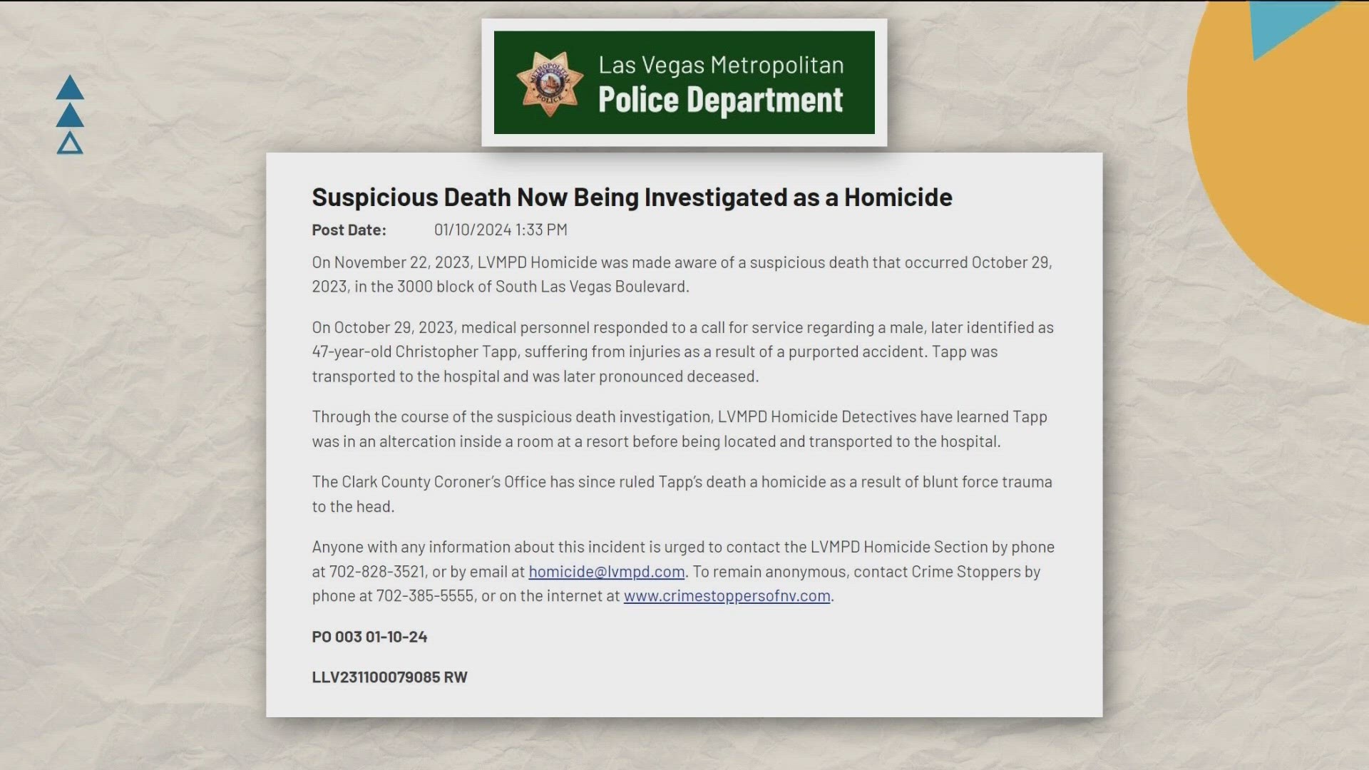 Wrongfully convicted Chris Tapp's death investigated as a homicide ...