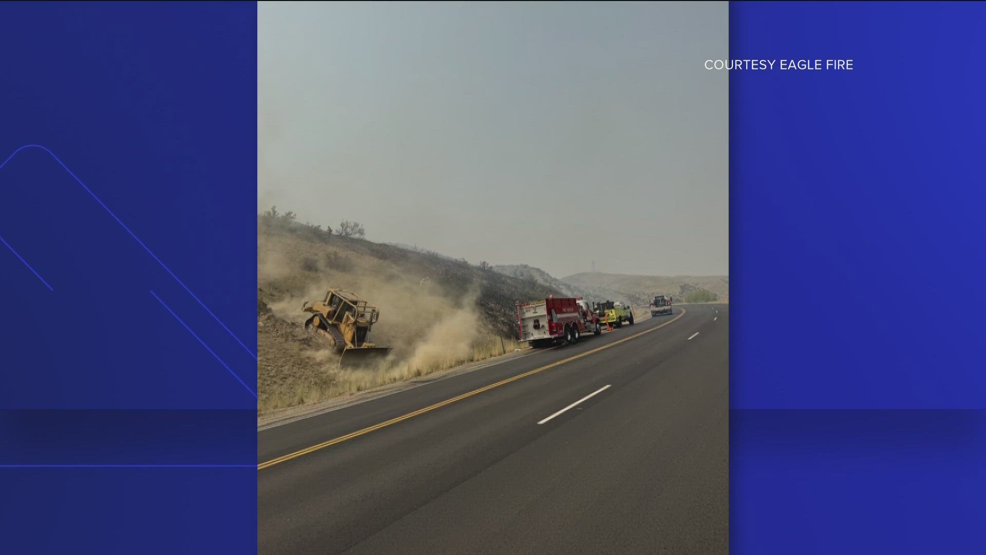 Highway 55 reopens after Thursday grass fire forces closure | ktvb.com