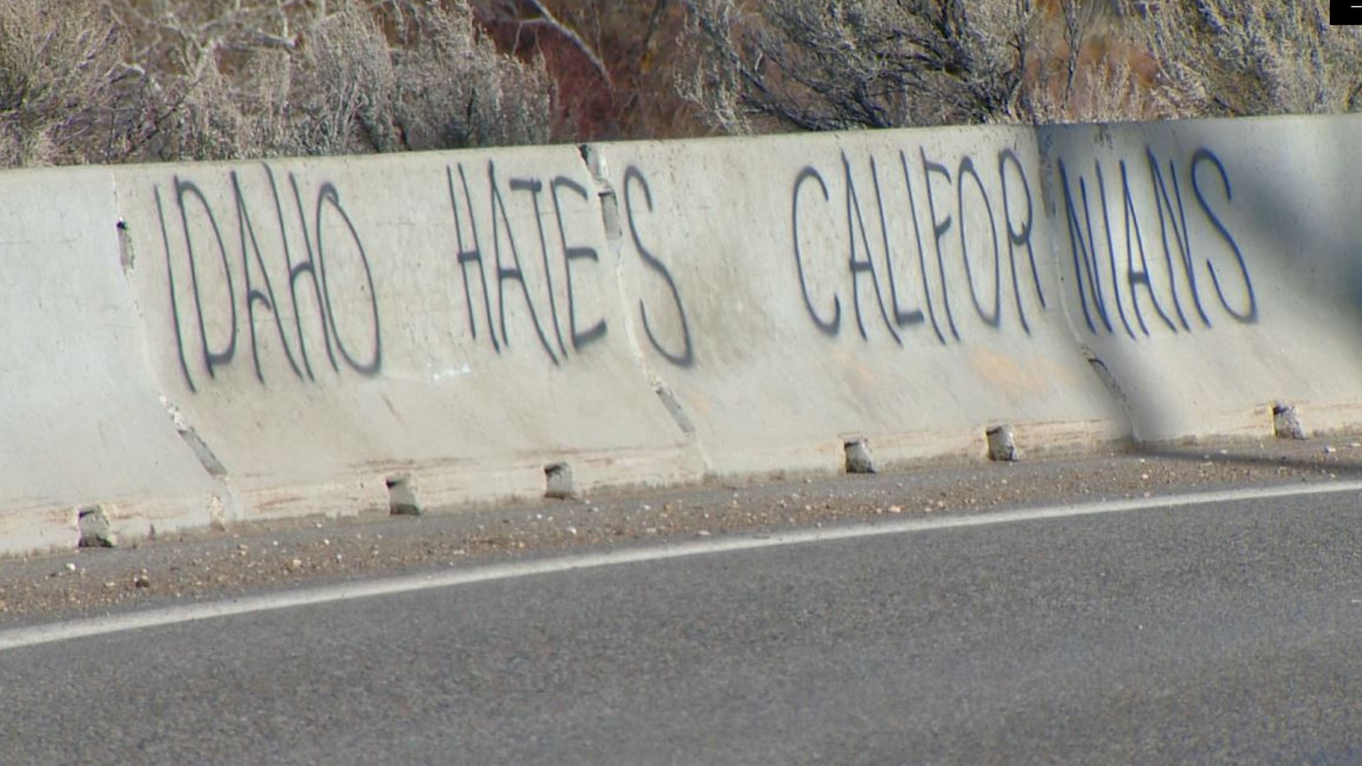 'Go back to Cali': ACHD dealing with hostile graffiti along Bogus Basin ...