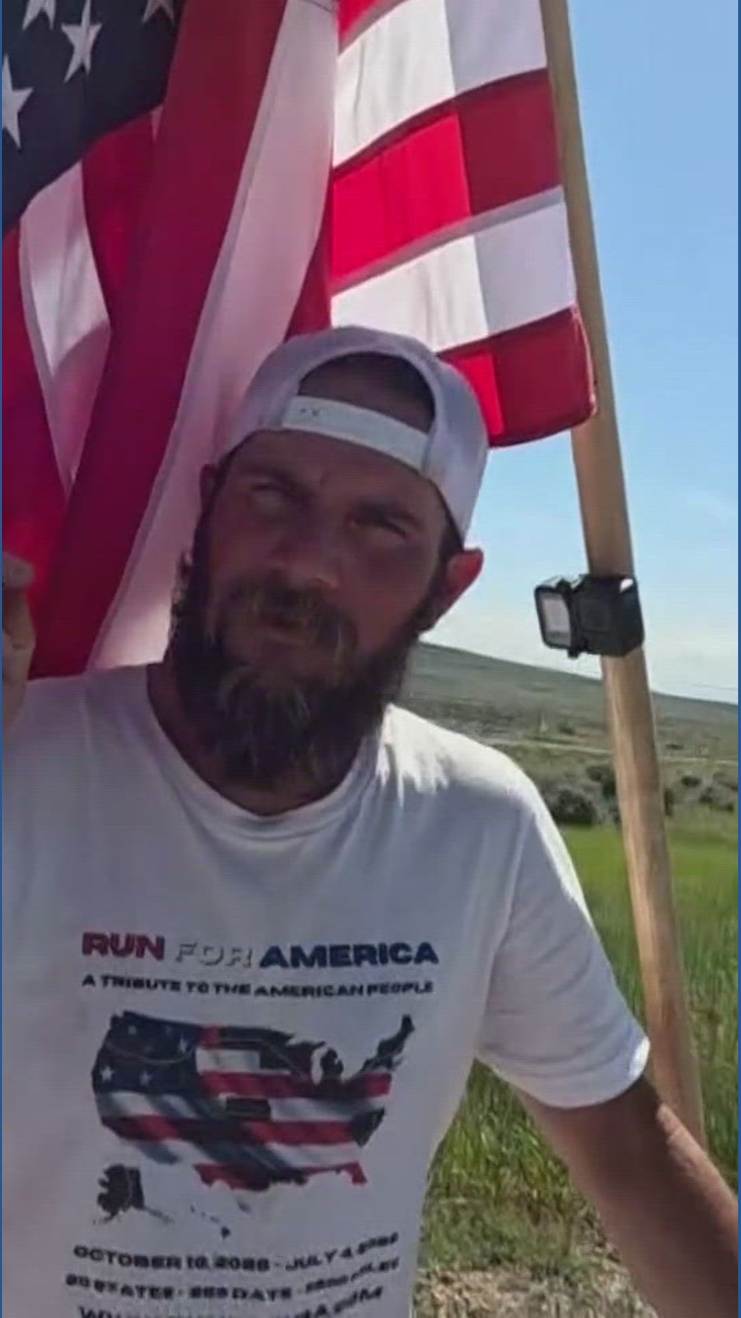 One man, one country, one goal: Man nears the end of his journey across ...