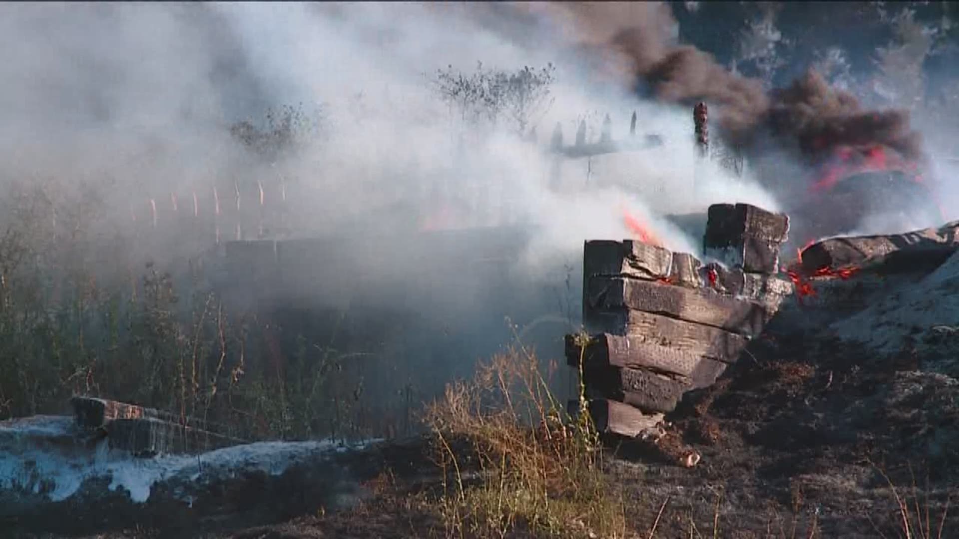 Fire destroys Meridian home close to Interstate 84 | ktvb.com