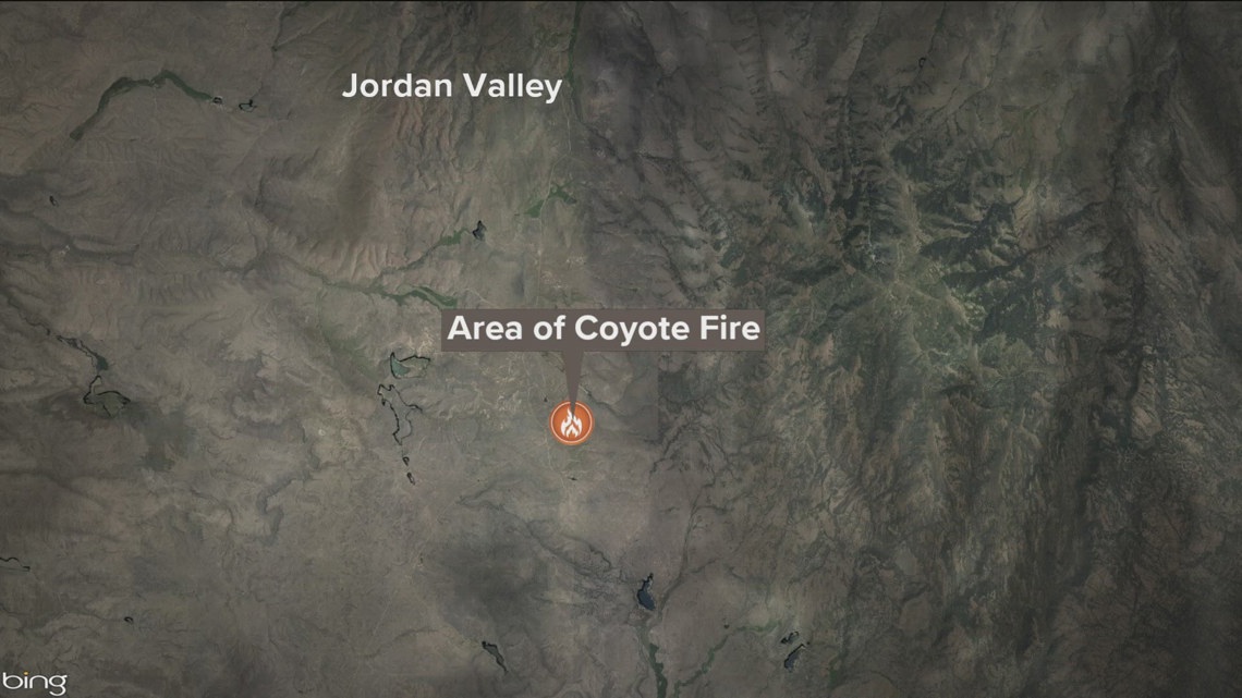 Coyote Fire burns south of Jordan Valley in Oregon | ktvb.com