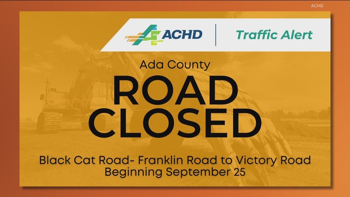 Black Cat Road closure starting Sept. 25 | ktvb.com