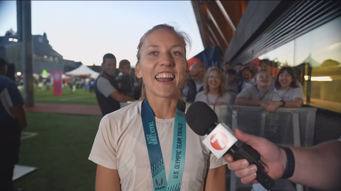 Paris bound: Marisa Howard reacts after qualifying for 2024 Olympics ...