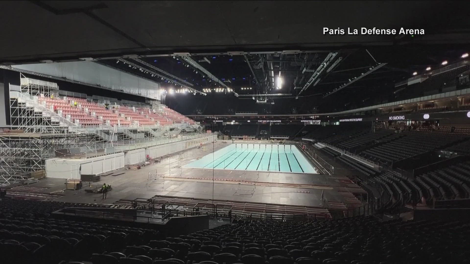 Paris 2024 officials unveil almost-finished swimming pool | ktvb.com