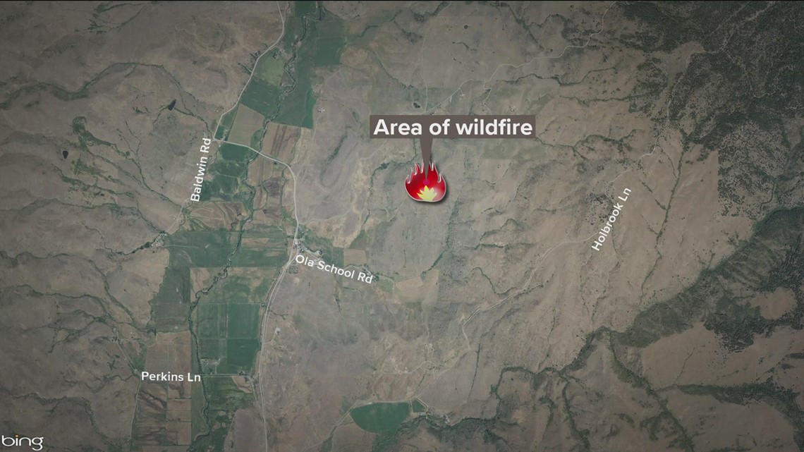 West Idaho wildfire reaches 30 acres, threatening power lines | ktvb.com