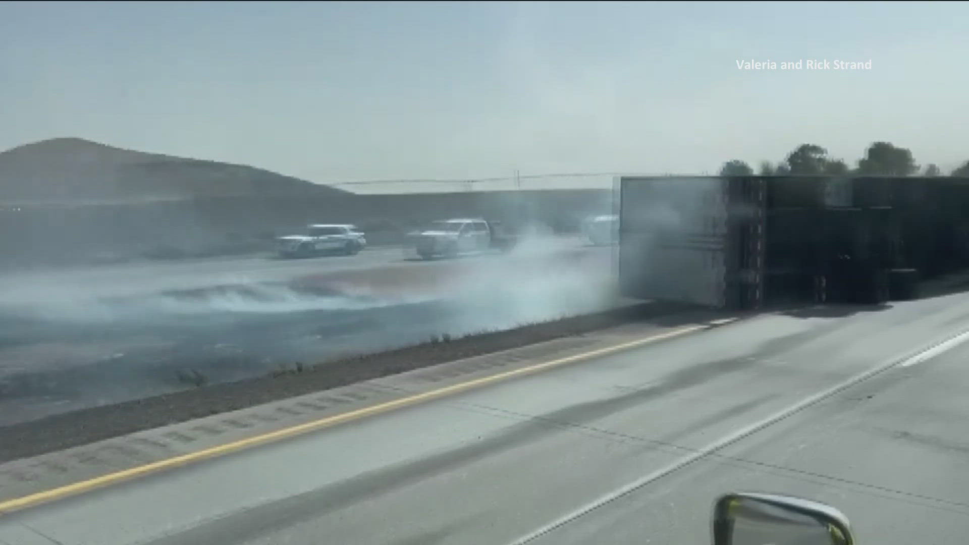 ISP: Semi-truck crash causes Pasadena Valley Fire | ktvb.com