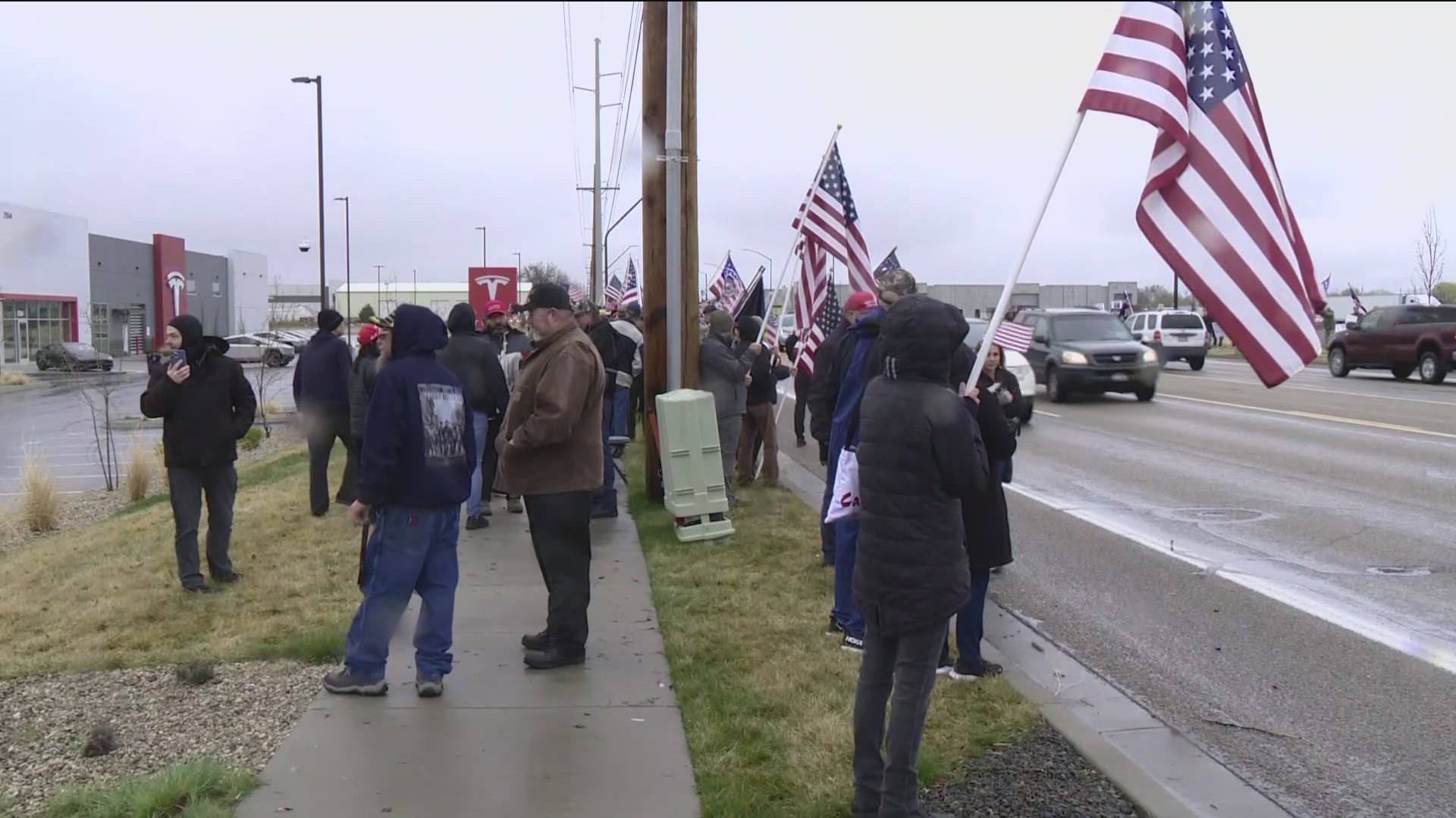 Idaho man arrested after allegedly hitting protester with car at Tesla ...