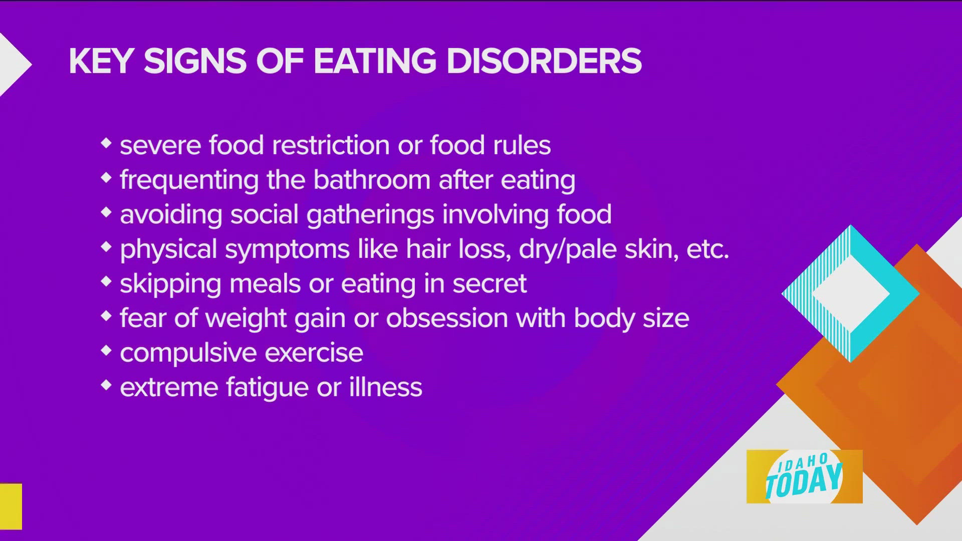 What are the signs of an eating disorder? | ktvb.com