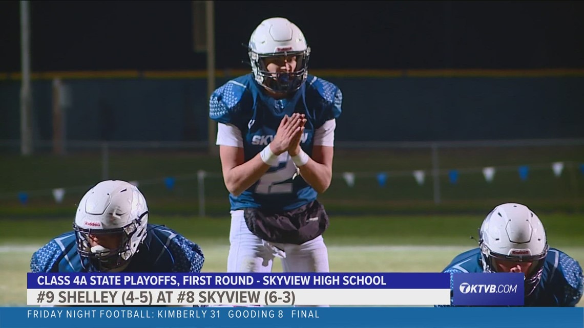 Highlights: Skyview holds off Shelley 21-14 in 4A first round battle ...
