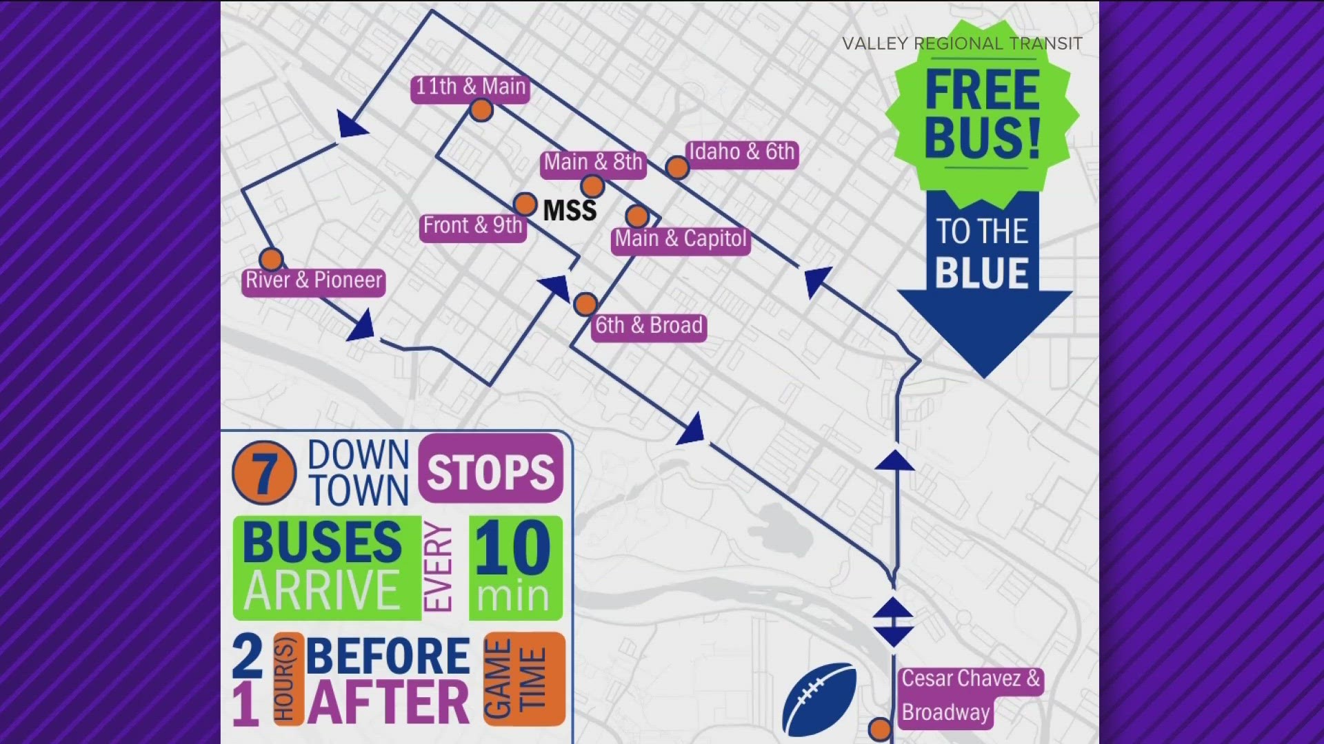 Valley Regional Transit offering rides to Albertsons Stadium for ...