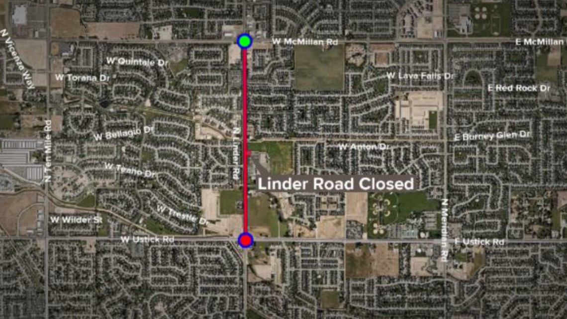 Section of Linder Road to close for two months | ktvb.com