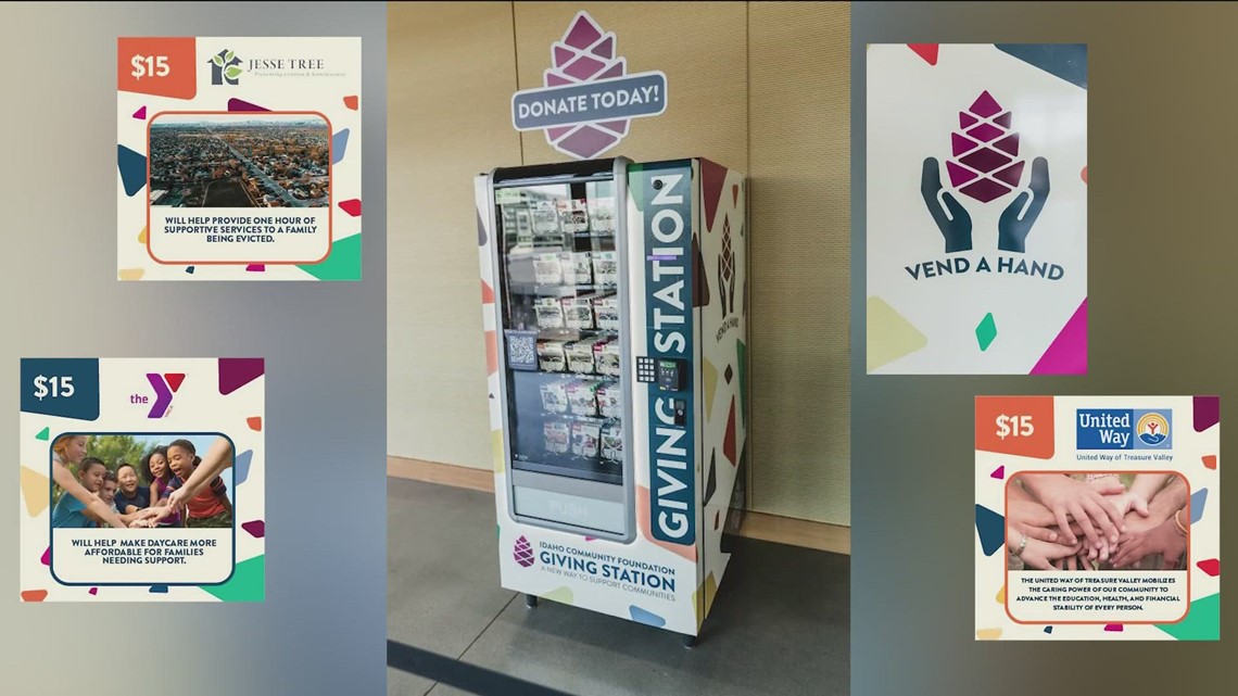 Vending machine allows Idahoans donate to causes and organizations | ktvb.com
