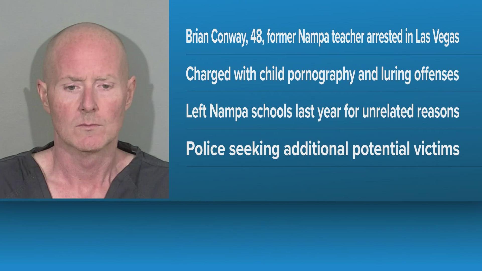 Former Nampa teacher arrested in Las Vegas for child sex crimes | ktvb.com