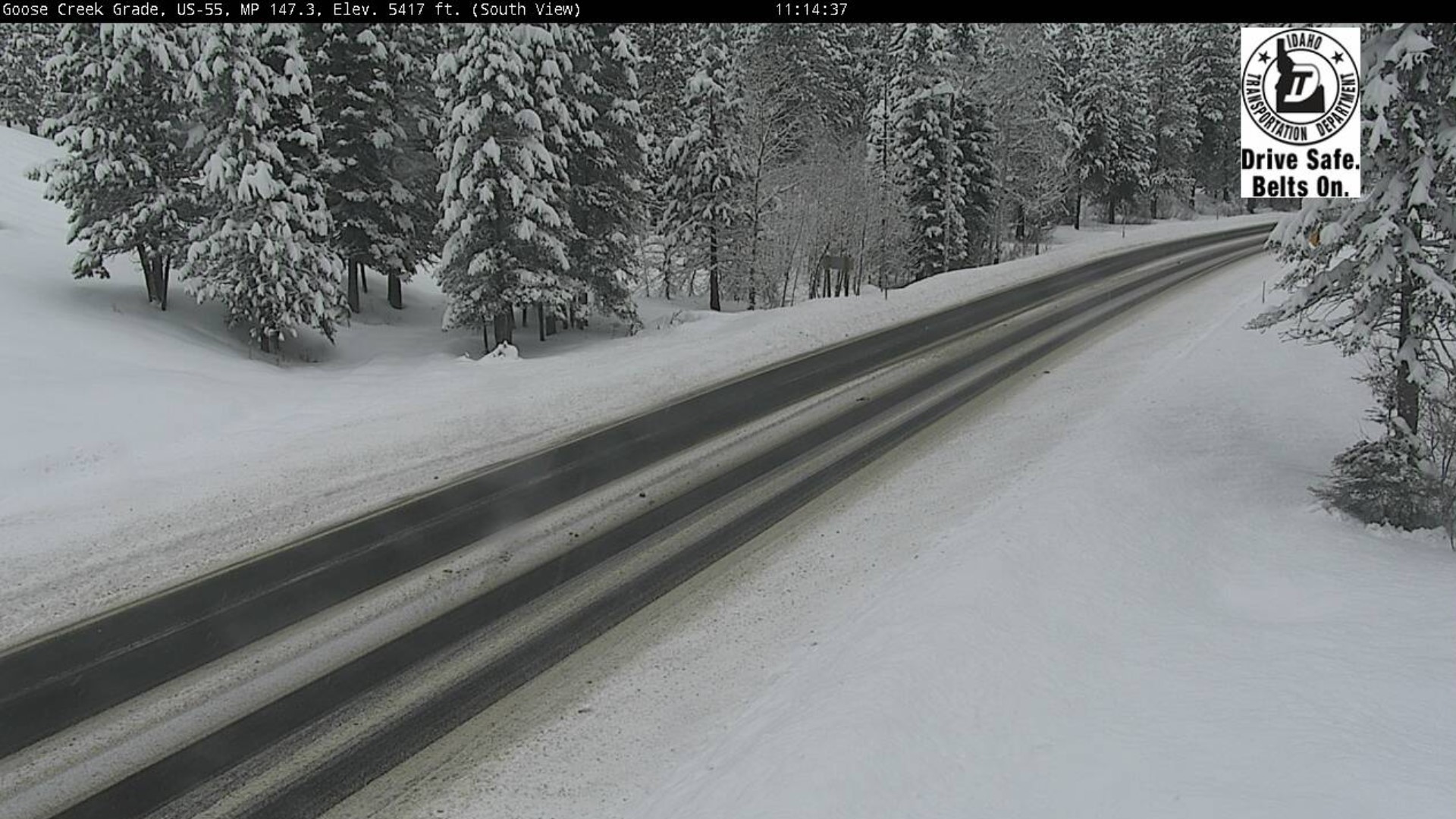 Slick driving conditions on Highway 55 between Boise and McCall | ktvb.com