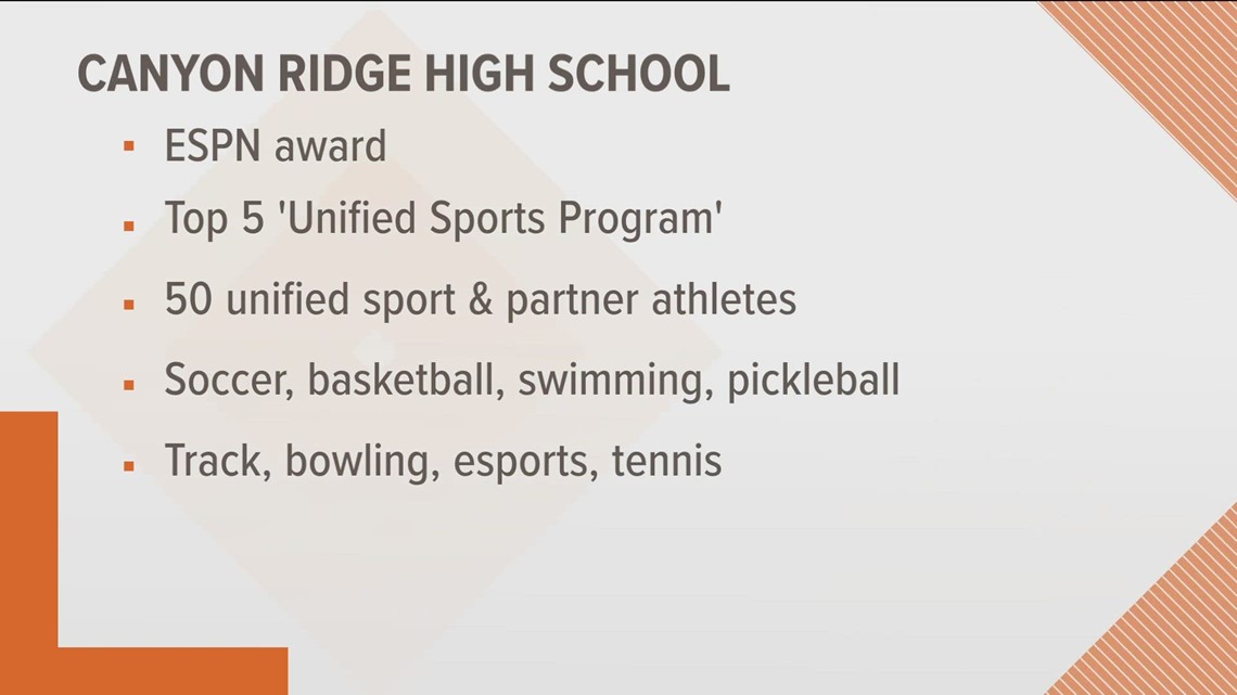 Canyon Ridge makes ESPN's Honor Roll for inclusive school culture ...
