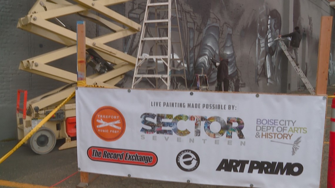 Treefort mural in downtown Boise | ktvb.com