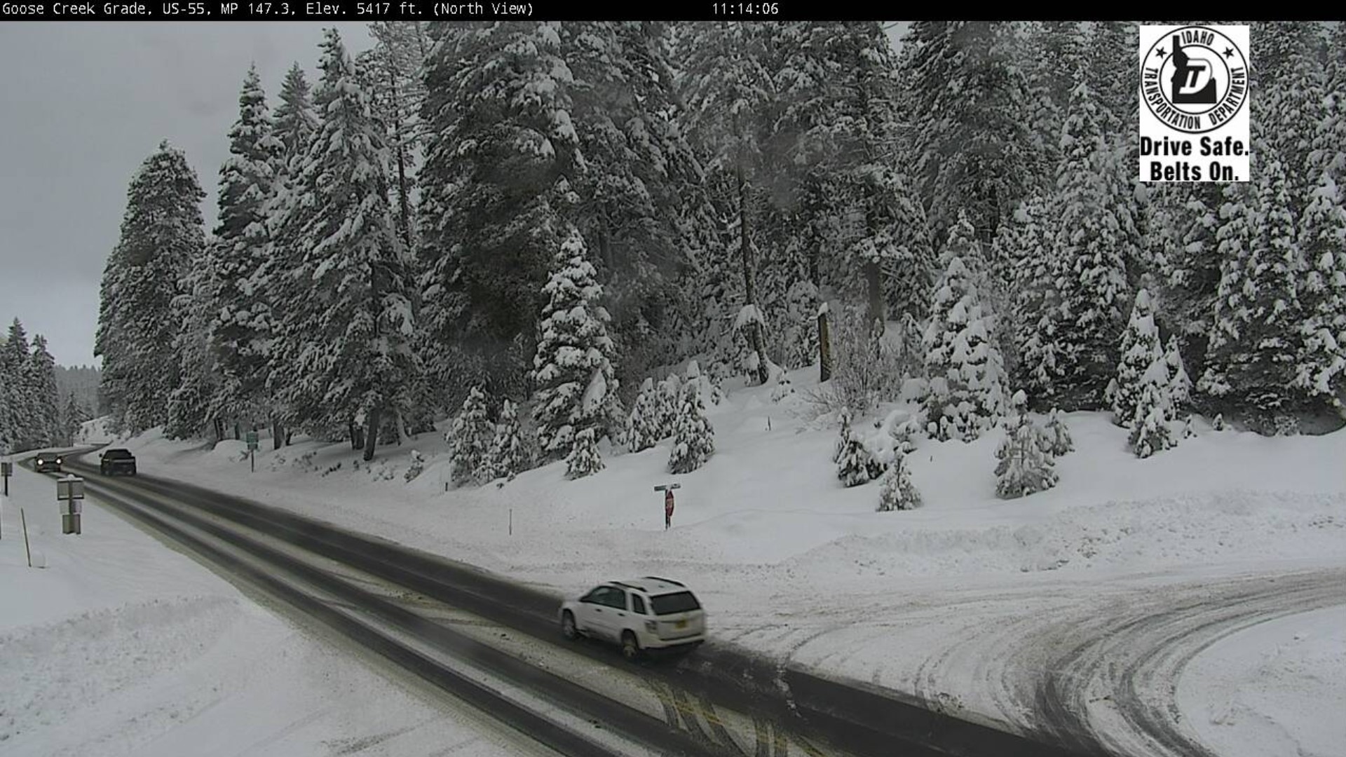 Slick driving conditions on Highway 55 between Boise and McCall | ktvb.com