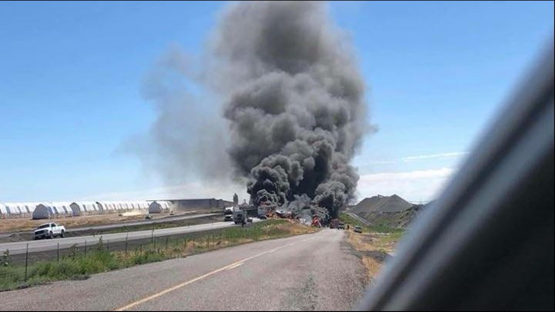 1 truck driver dead, 1 injured in fiery I-84 crash | ktvb.com