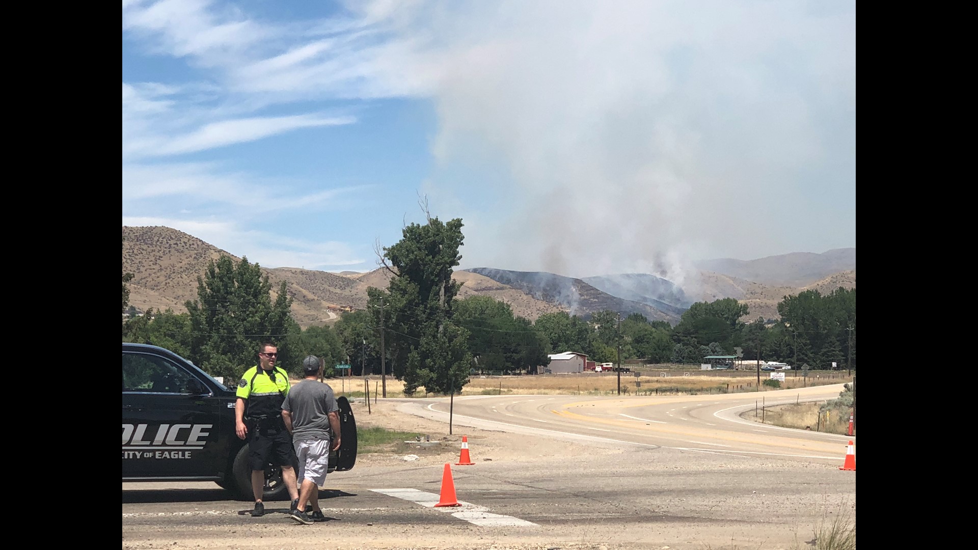 Idaho 55 reopened after grass fire burns near Avimor | ktvb.com