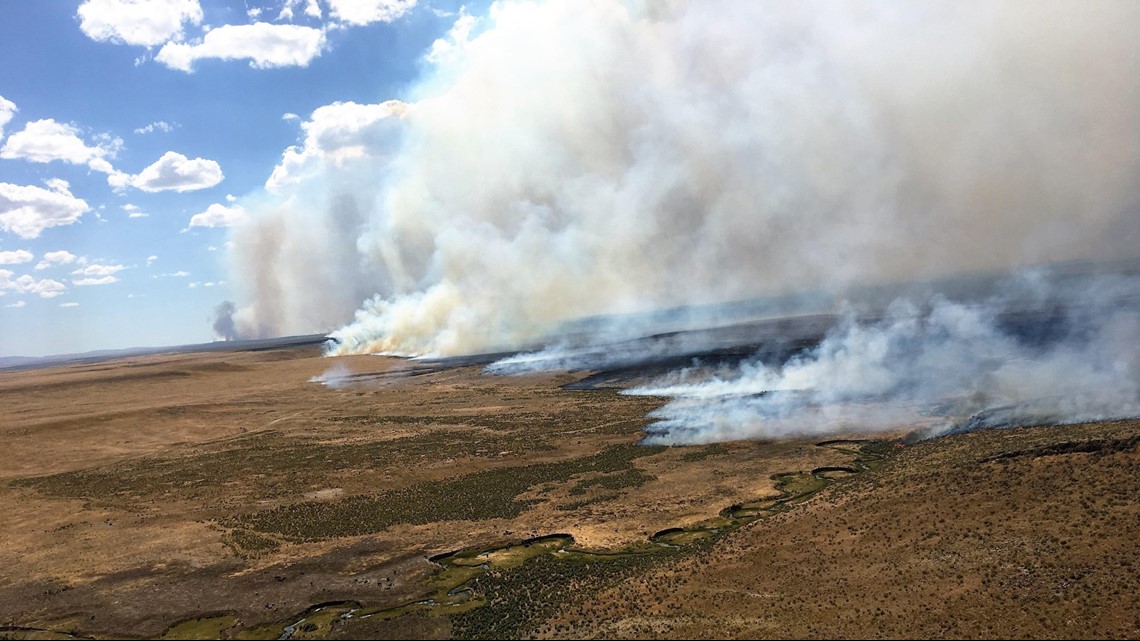 NIFC: Massive wildfire burning near Idaho-Nevada line human-caused ...