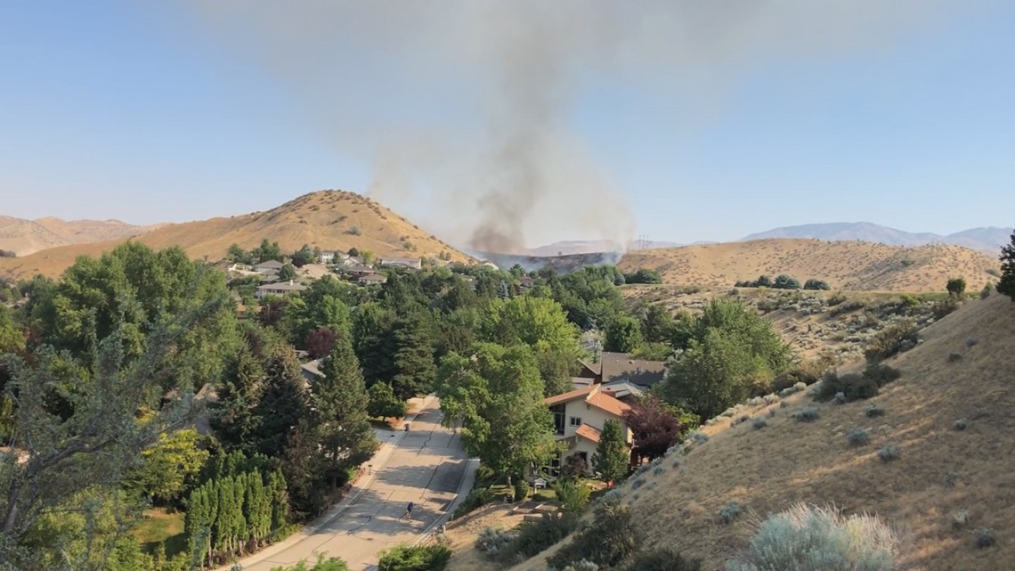 Boise foothills brush fire 80 percent contained | ktvb.com