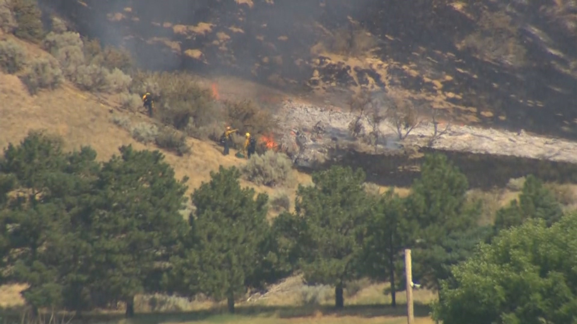 Boise foothills brush fire 80 percent contained | ktvb.com