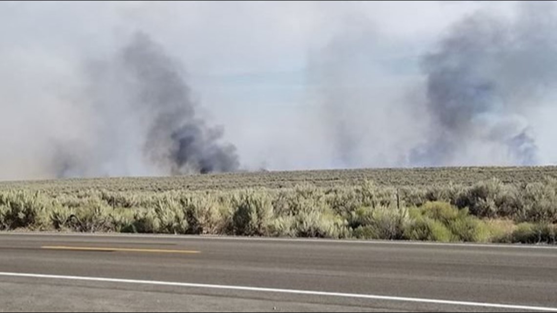 Wildfire burning southeast of the Boise Airport | ktvb.com