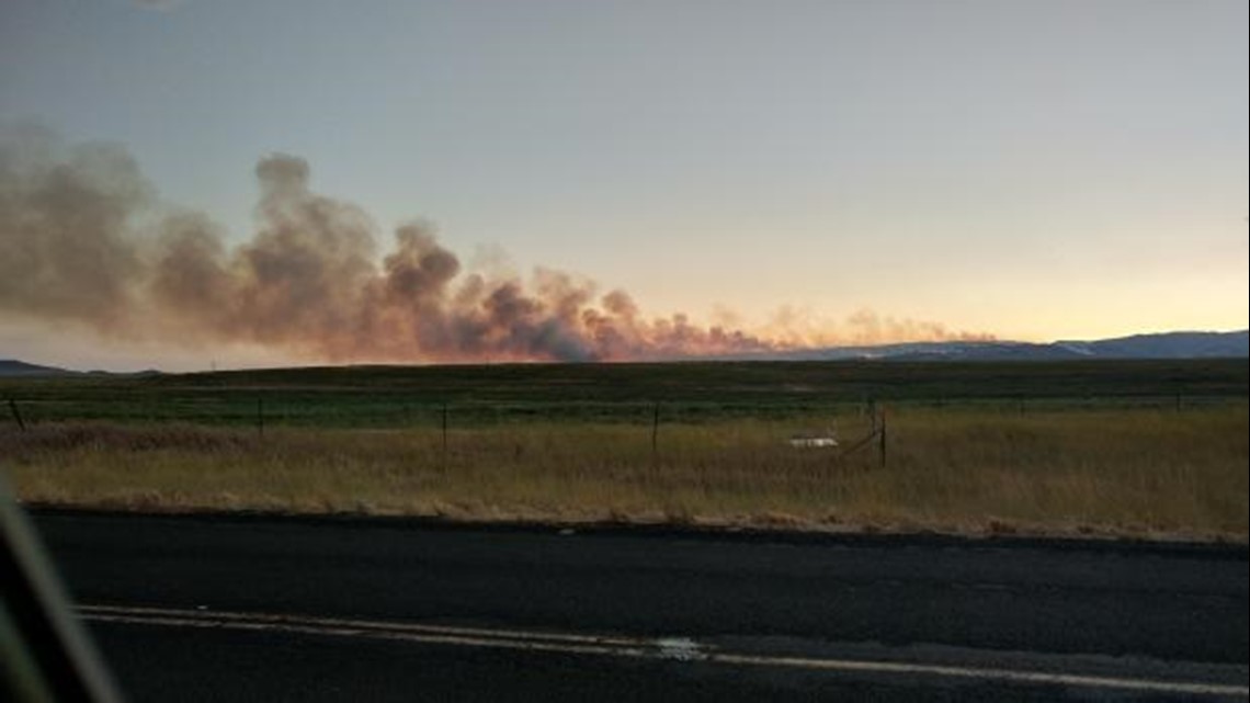 Highway 95 closed again as crews fight wildfire near Midvale | ktvb.com