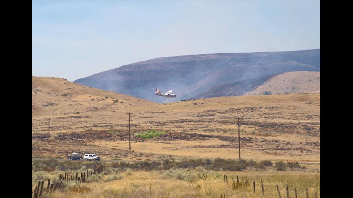 Highway 95 closed again as crews fight wildfire near Midvale | ktvb.com