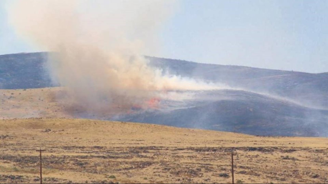 Highway 95 closed again as crews fight wildfire near Midvale | ktvb.com