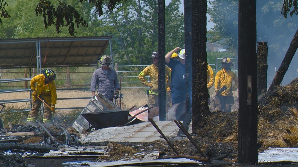 Meridian fire damages multiple structures as crews also battle summer ...