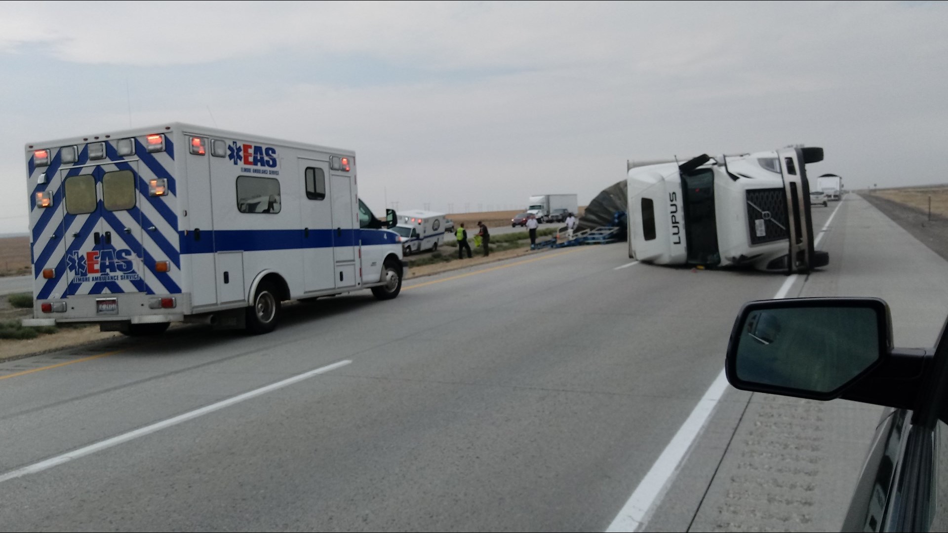 Semi truck crash blocking westbound I-84 near Mountain Home | ktvb.com