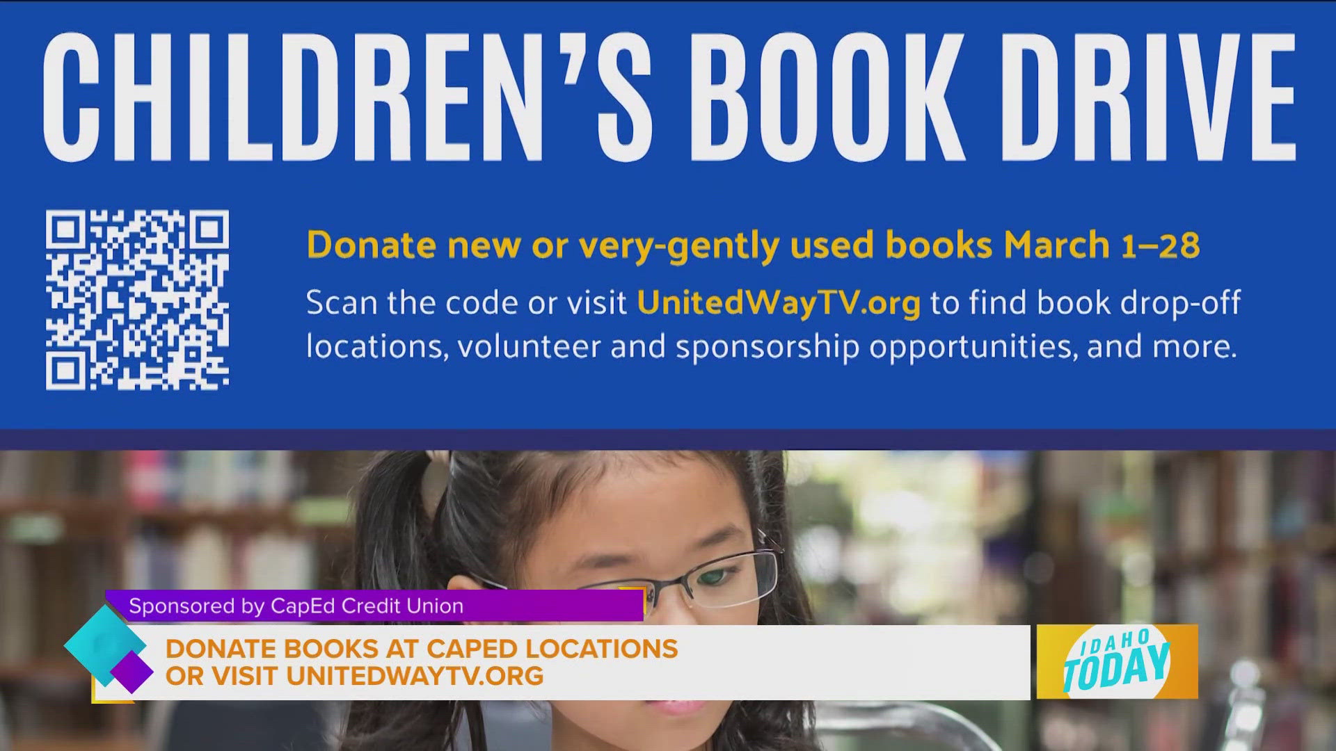 United Way's annual children's book drive starts March 1 | ktvb.com