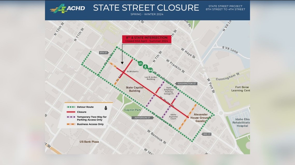 State Street closure in Boise to be extended | ktvb.com