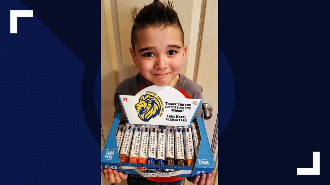 Boise elementary student with autism sells almost 1,500 candy bars for ...