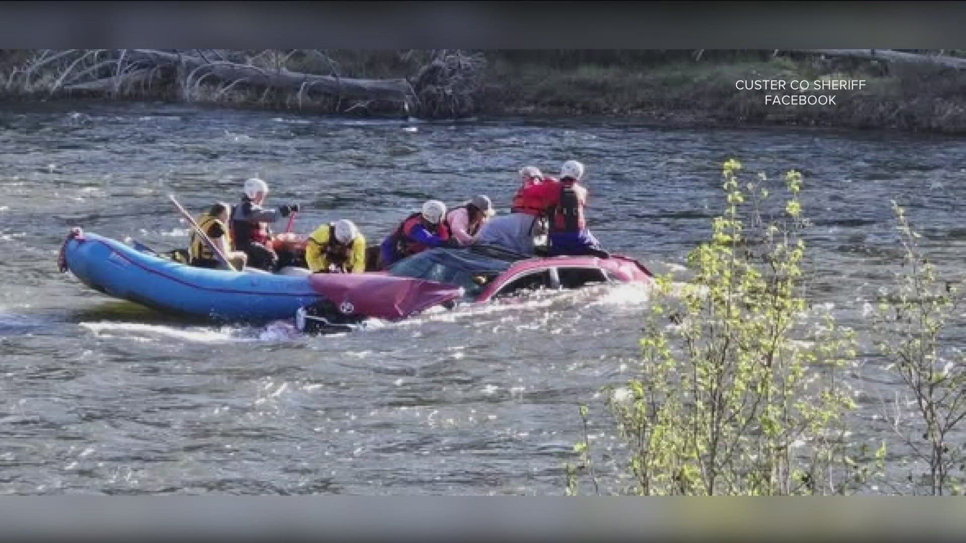 Custer County deputies: Car crashes into Salmon River, multiple rescued ...